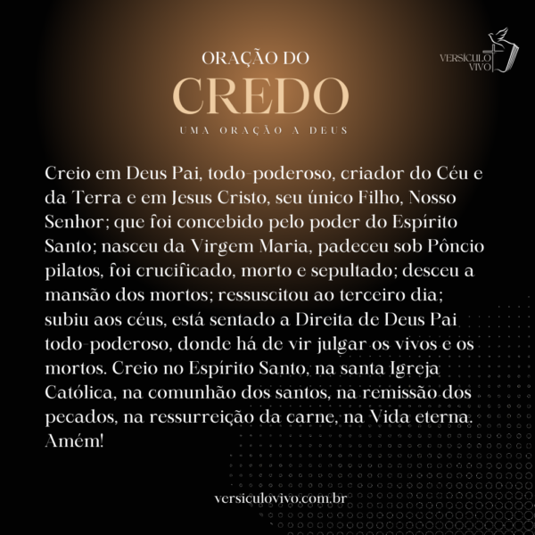 Oração do Credo: O Significado da Profissão de Fé Cristã