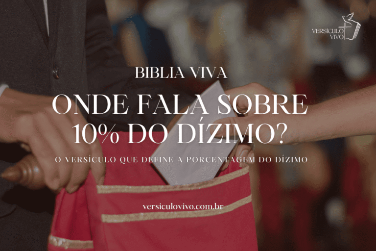 Onde Fala sobre 10% do Dízimo na Bíblia?